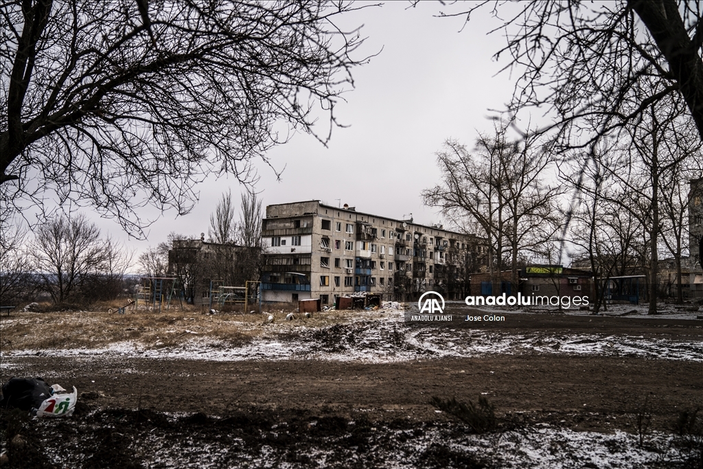 Ukrayna'nın Ocheretyne kentinde savaşın izleri - Anadolu Ajansı