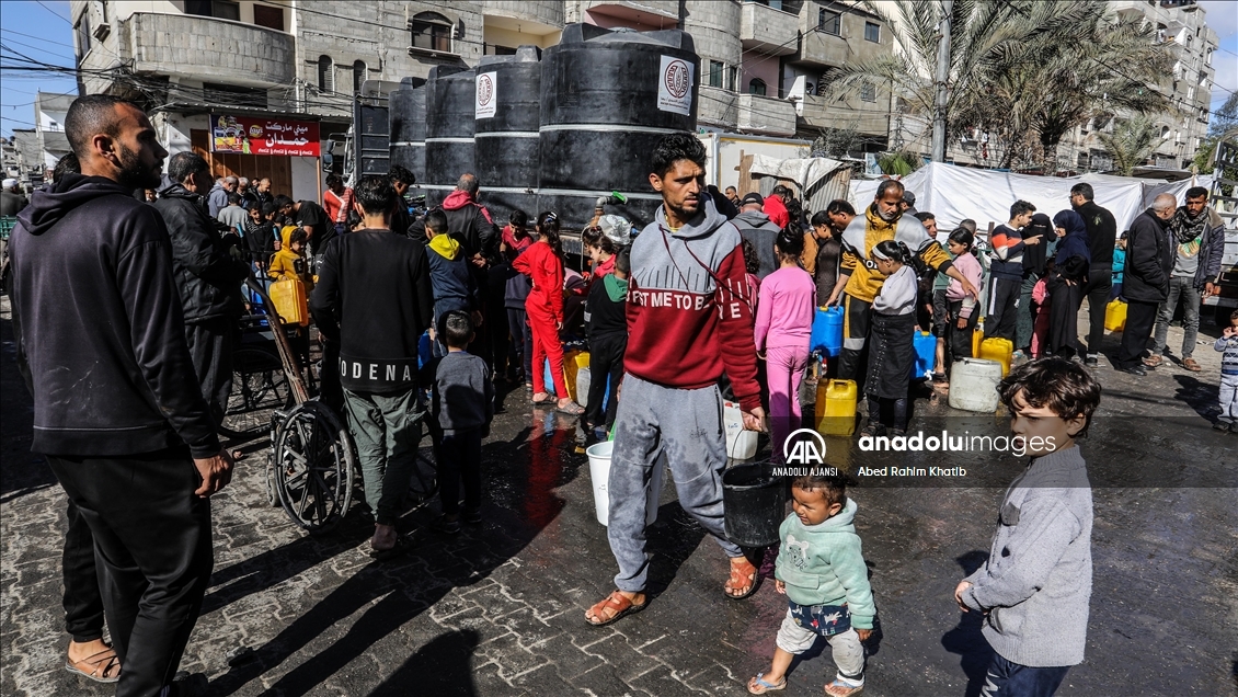 Gazze kentinde su sıkıntısı yaşanıyor - Anadolu Ajansı