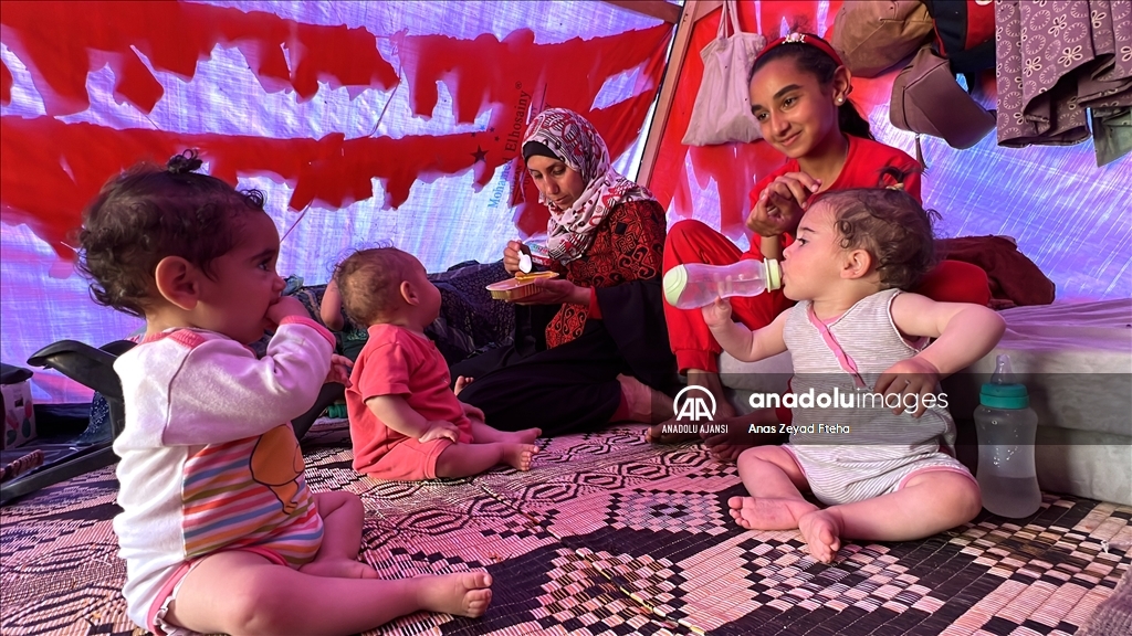 İsrail'in kocasını göç yolunda tutukladığı Suha Abu Salim 5 çocuğuyla ...