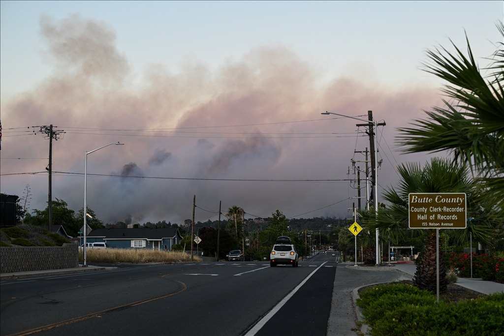 Thompson Fire: Wildfire in Butte County of California - Anadolu Ajansı