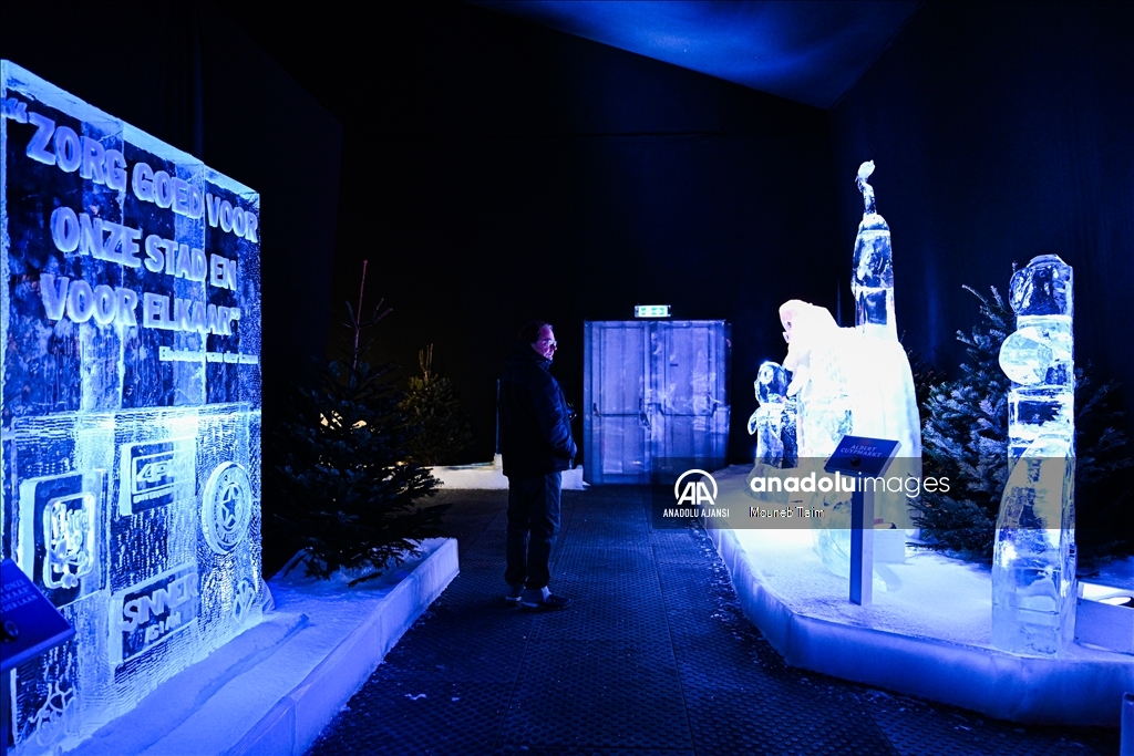 Avrupa'nın en büyük Buz Heykeli sergisi “Art Below Zero”, Amsterdam'da ...