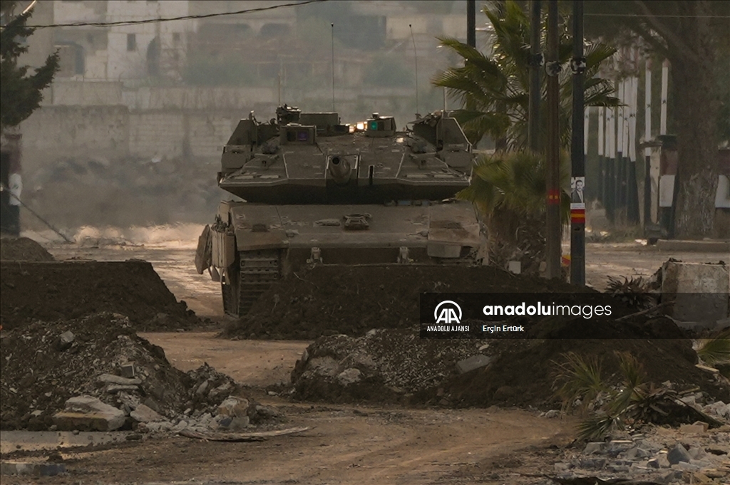İsrail işgali altındaki Golan Tepeleri'ndeki Suriye-İsrail sınırı ...