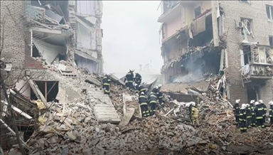 Civilian residential places devastated in Zaporizhzhia, Ukraine ...