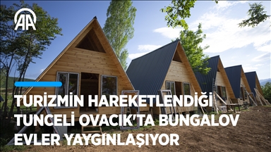 Turizmin hareketlendiği Tunceli Ovacık'ta bungalov evler yaygınlaşıyor - Anadolu Ajansı