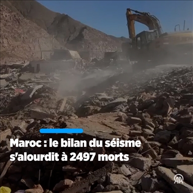 Maroc : le bilan du séisme s'alourdit à 2497 morts - Anadolu Ajansı