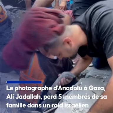 Le photographe d'Anadolu à Gaza, Ali Jadallah, perd 5 membres de sa ...