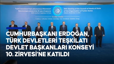 Cumhurbaşkanı Erdoğan, Türk Devletleri Teşkilatı Devlet Başkanları Konseyi 10. Zirvesi'ne ...