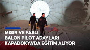 Mısır ve Faslı balon pilot adayları Kapadokya'da eğitim alıyor ...