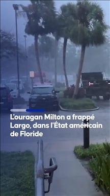 L'ouragan Milton a frappé Largo, dans l'État américain de Floride - Anadolu Ajansı