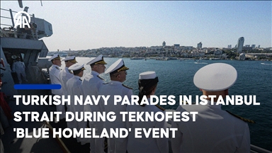 Turkish president greets ships passing through Istanbul Strait as part ...