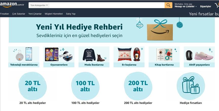 Amazon.com.tr'den "Yeni Yıl Hediye Rehberi"